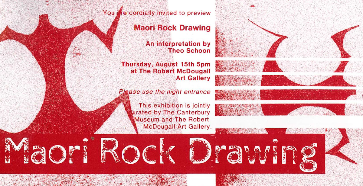 Maori Rock Drawing: Theo Schoon's Interpretations | Christchurch Art Gallery Te Puna o Waiwhetū