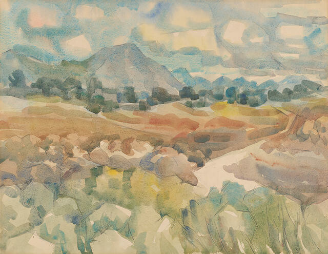 Mount Grey From Pines Beach | Christchurch Art Gallery Te Puna o Waiwhetū