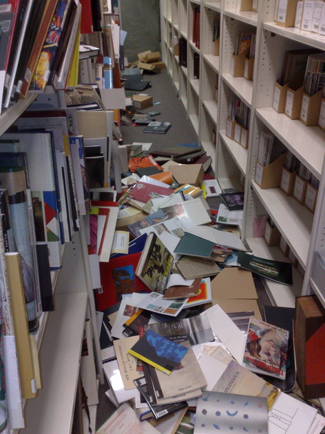 Library clean up | Christchurch Art Gallery Te Puna o Waiwhetū